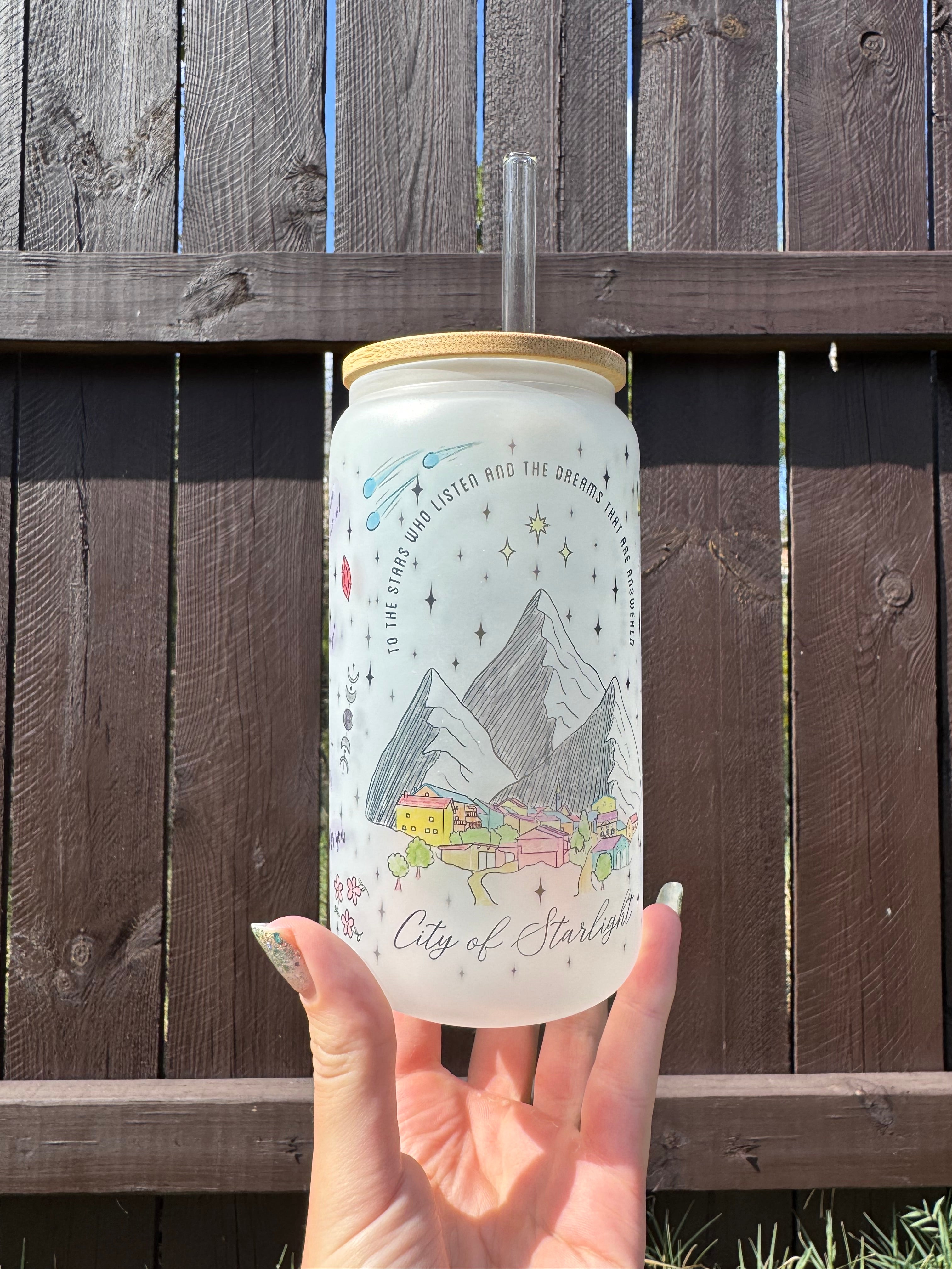 City of Starlight Glass Cup – Lil' Grace Creations